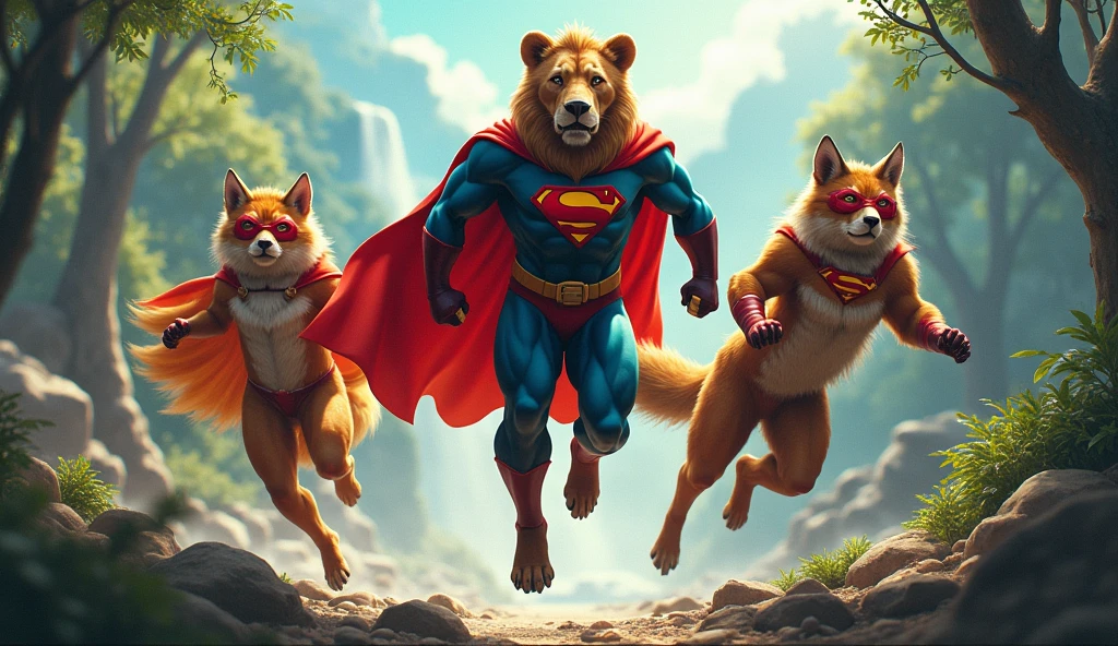 Animals using superhero powers - SeaArt AI