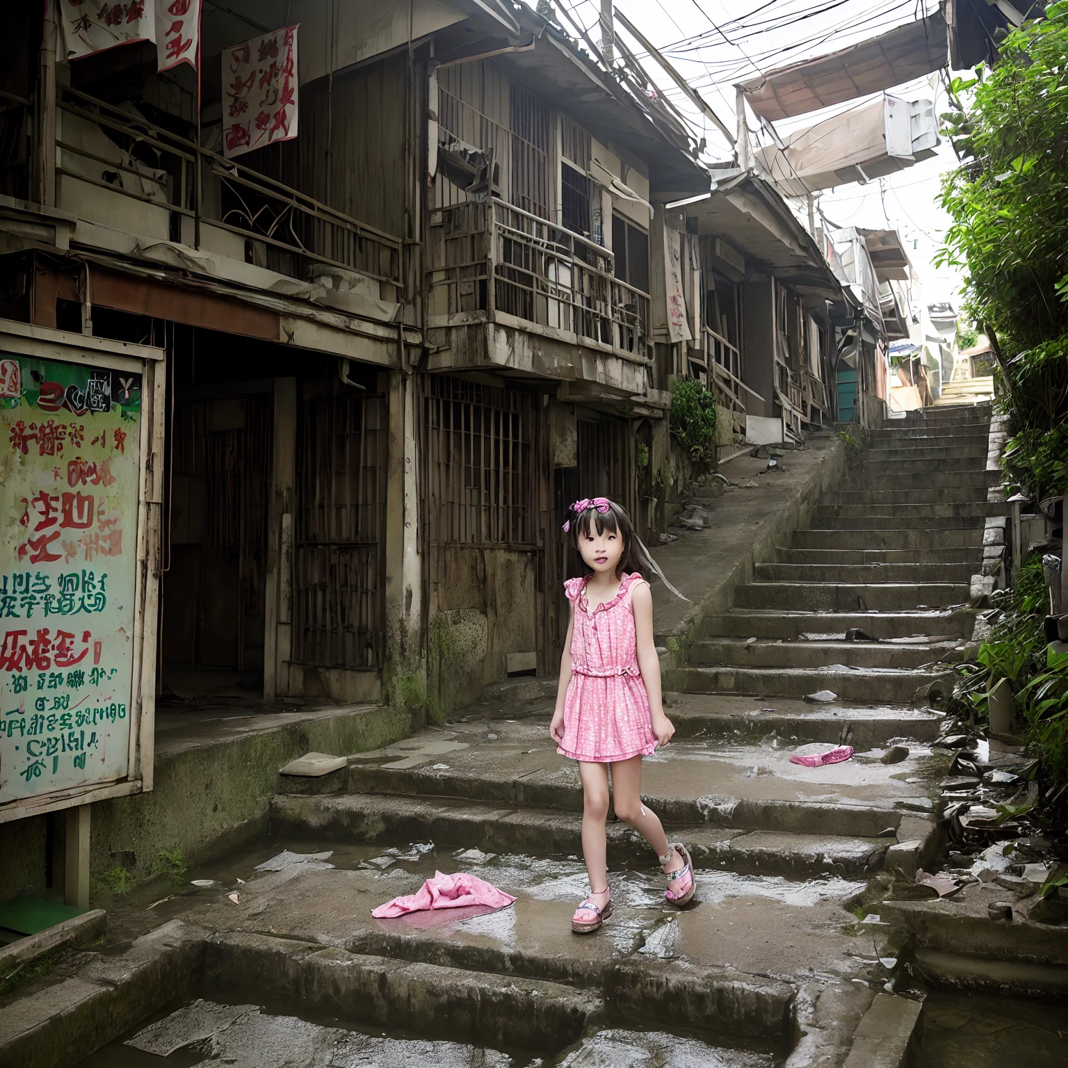 (masterpiece)、((3 girls、Girl in summer clothes 、Detailed and cute face ...