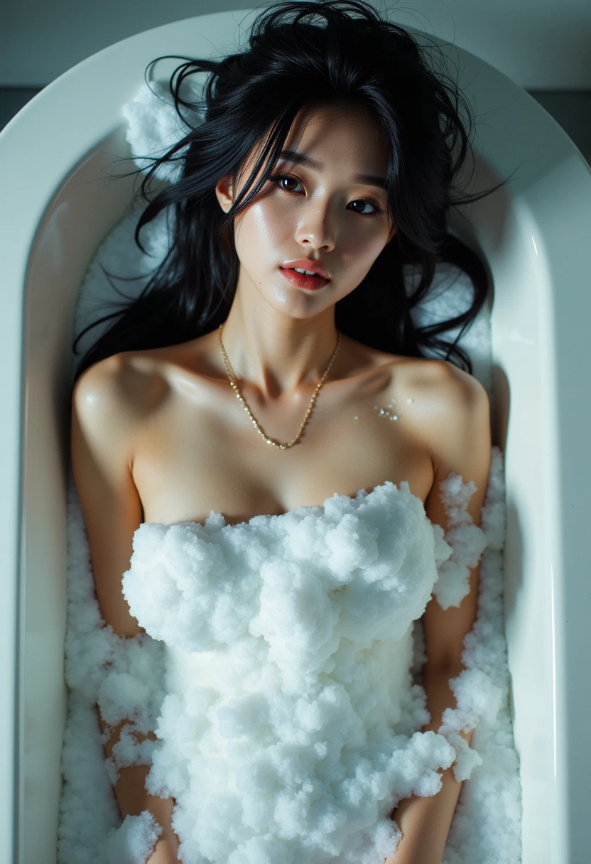 Professional photography, realistic, aespa karina, shot from top down photo of A - SeaArt AI