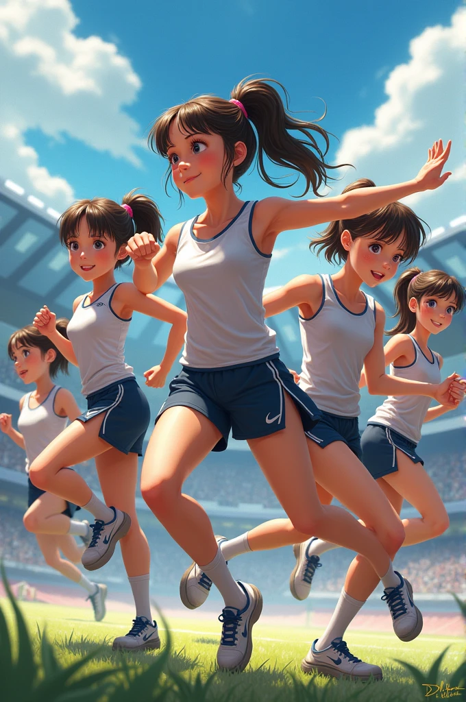 Girl athletes - SeaArt AI