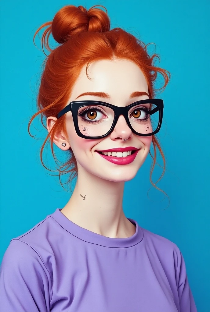 Draw a picture, without so many details. Of a woman from the front ...