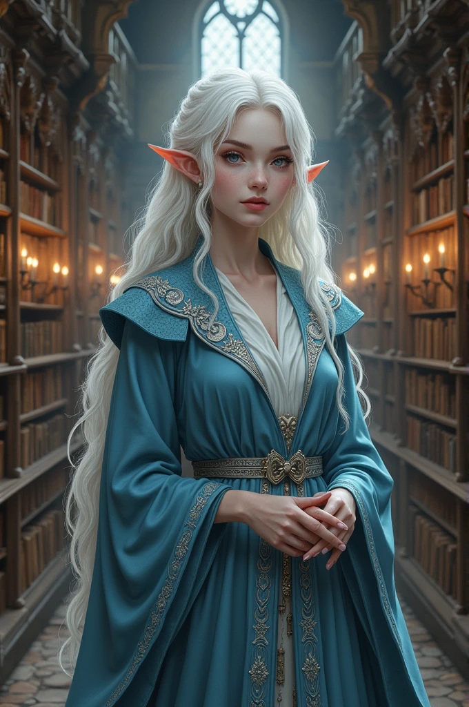 Extremely detailed illustration of an albino elf Extremely detailed ...