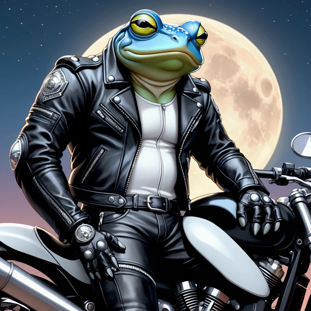 Closeup, anime art style, an extremely badass light blue and white ...