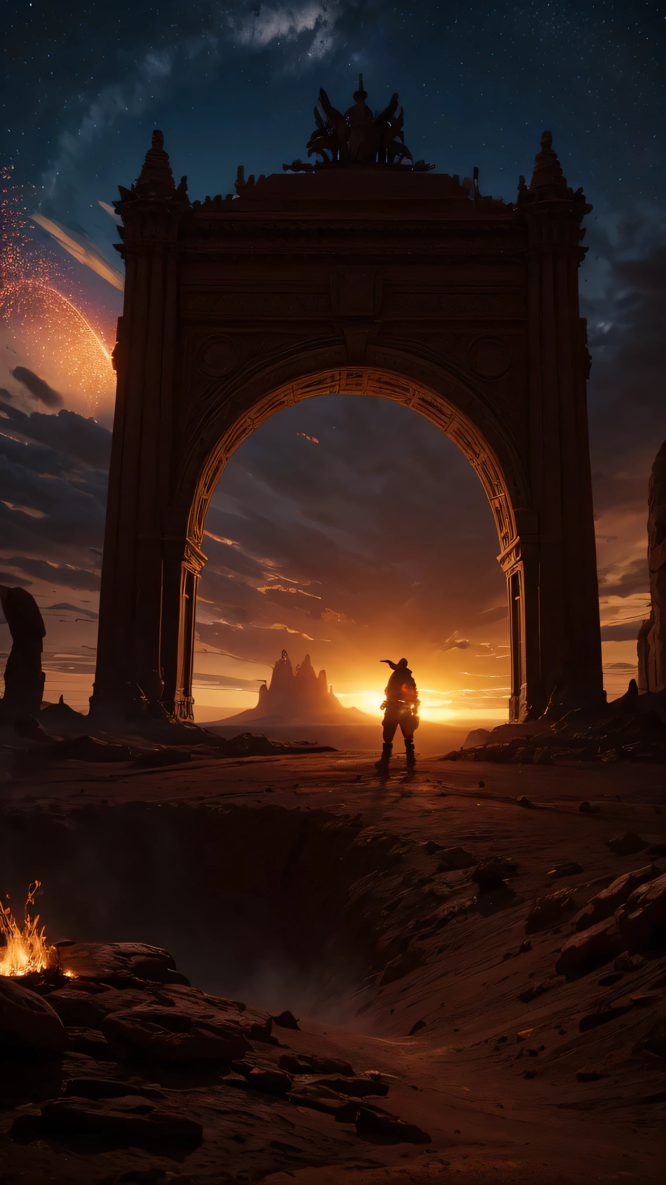 Gate to another world created with SeaArt AI