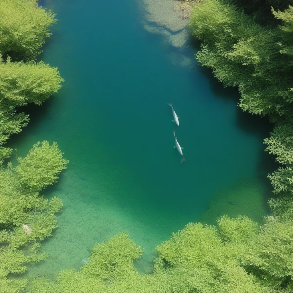 In the water,Crystal clear water,In the river,fish,Oikawa,Waterweed ...