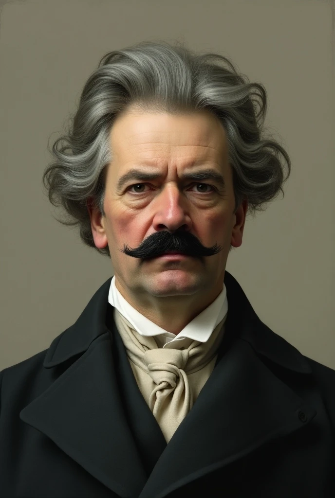 Ludwig Van Beethoven with the distinctive moustache of Adolf Hitler ...