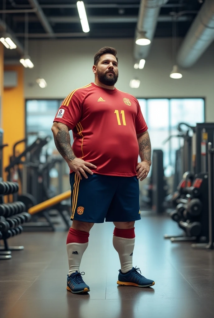 Messi fat stand up gym store - SeaArt AI