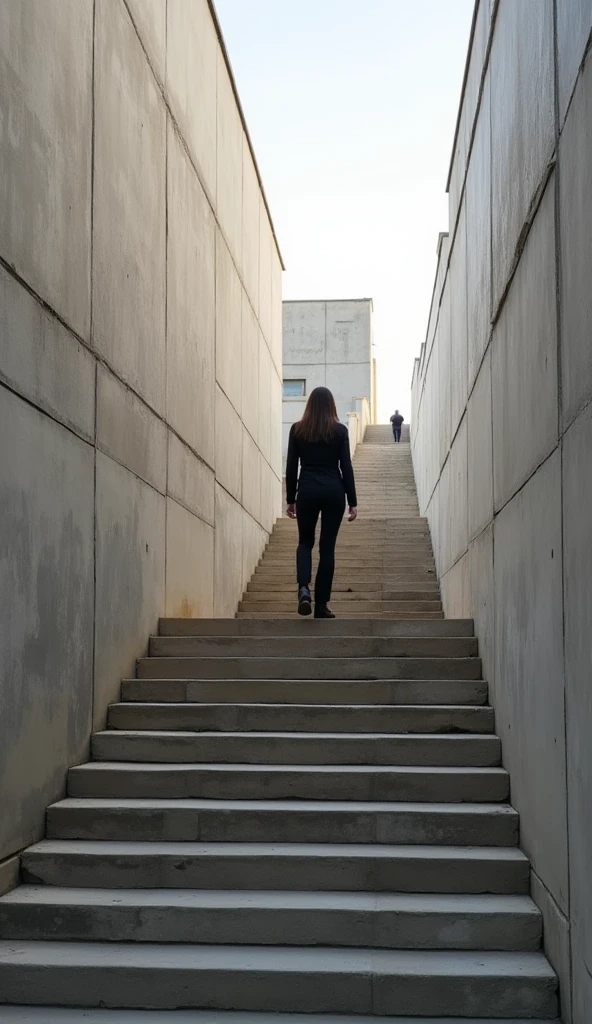 ((Masterpiece, Best quality)), concrete building, in the distance you ...