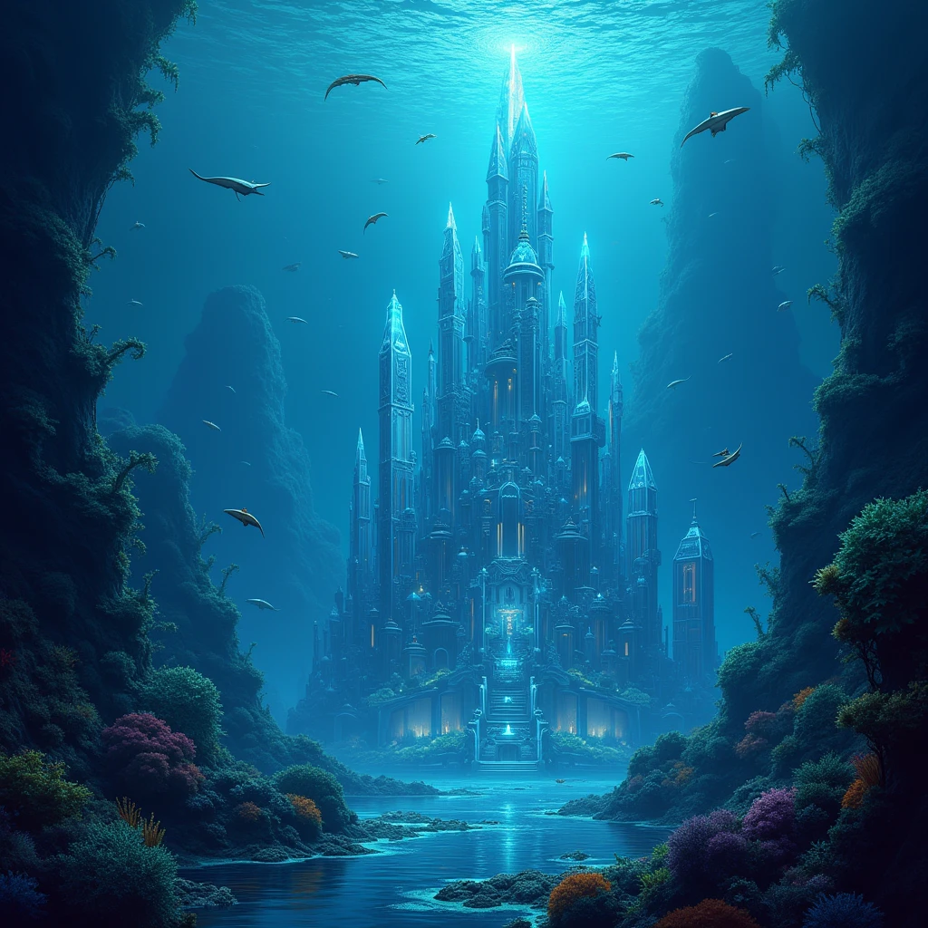 Underwater City of Atlantis Details: Giant crystal buildings submerged ...
