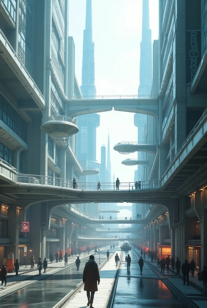 Streets of a Acart planet - SeaArt AI