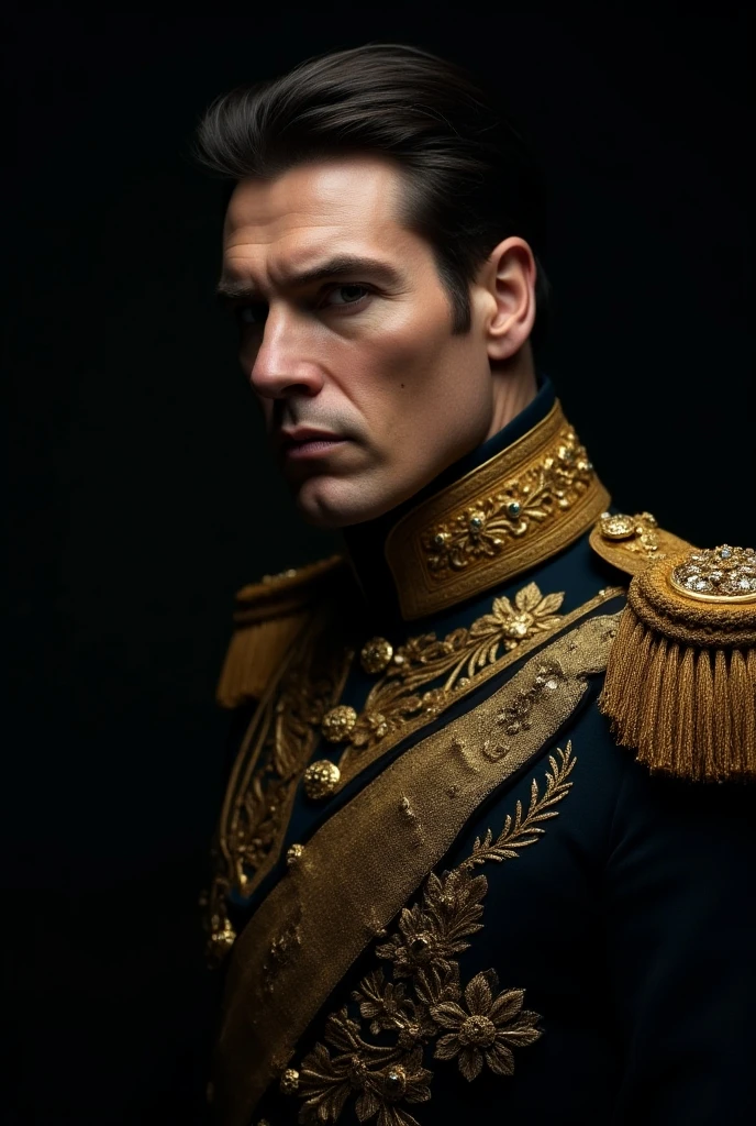 A photograph of a regency general in an ornate ceremonial uniform ...