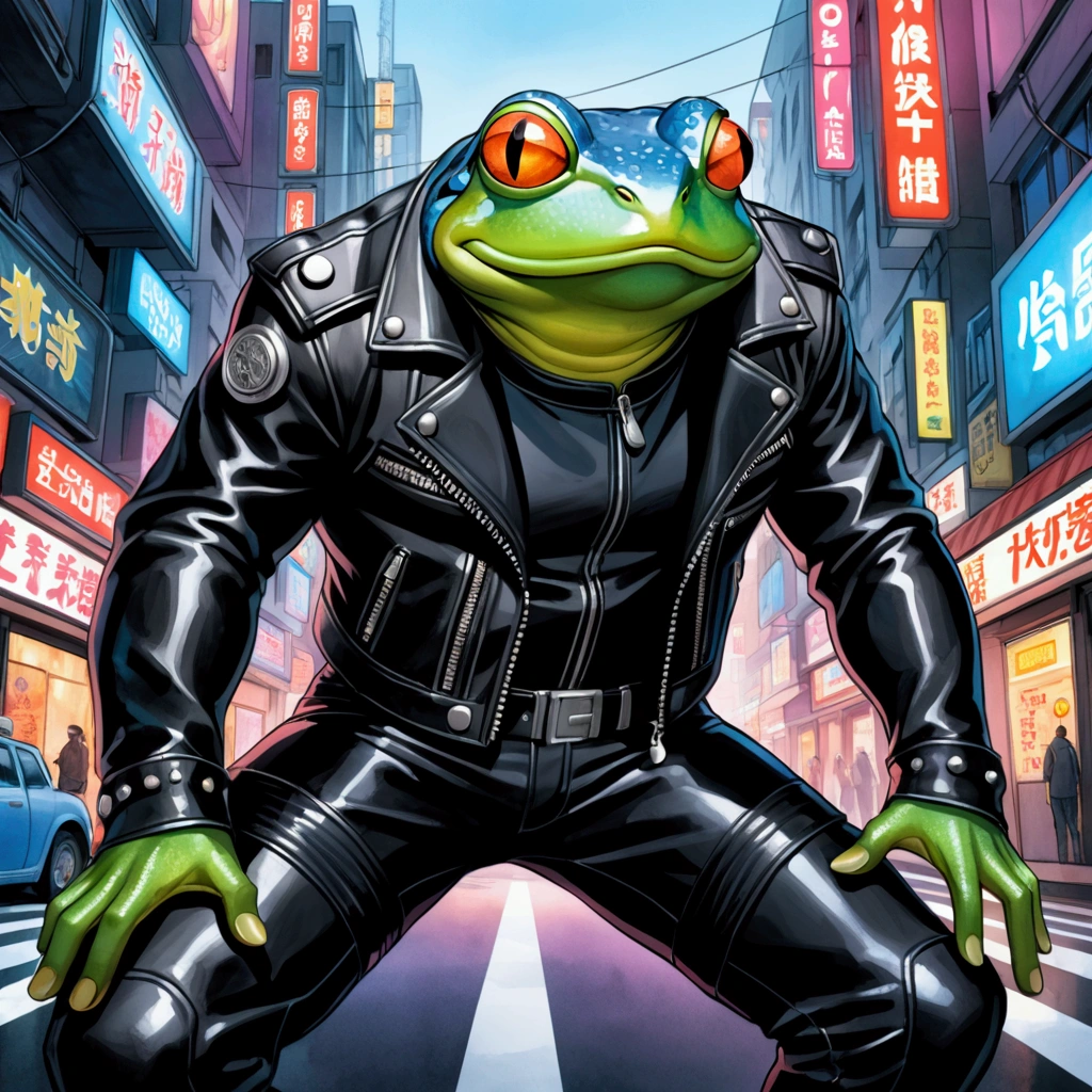 Closeup, anime art style, An extremely badass anthropomorphic light ...