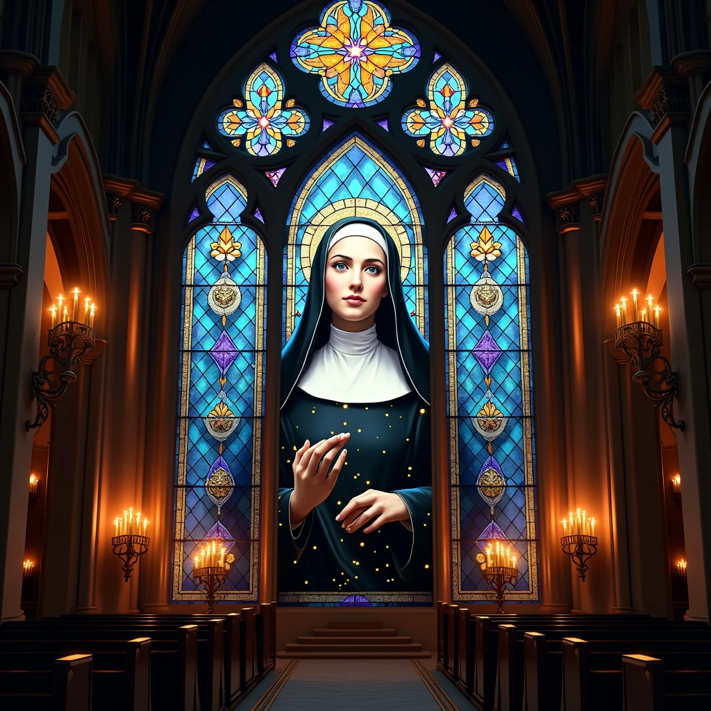 （1030）Today's challenge theme：Nun creado con SeaArt AI