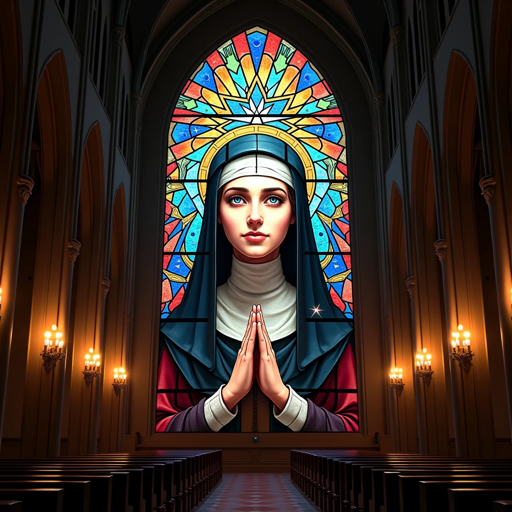 （1030）Today's challenge theme：Nun created with SeaArt AI