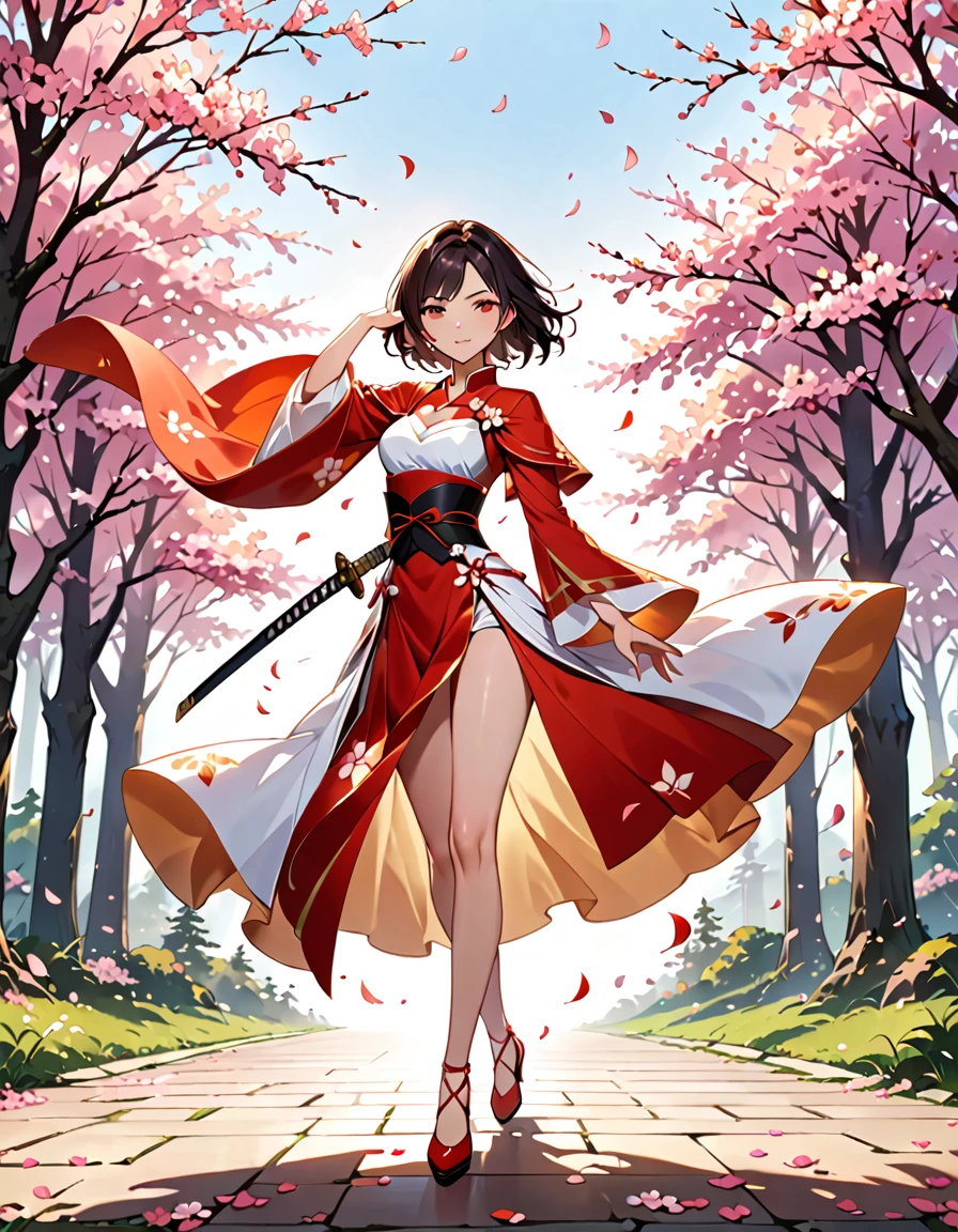(((masterpiece, best quality, high detailed, 16k))) (1girl) A ...