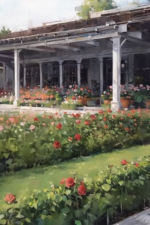 (((Rose Garden)))、(((A lot of roses)))、Outdoor、((( no people - SeaArt AI
