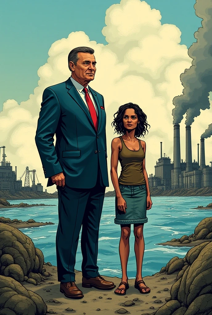 Create a political cartoon on the topic “Environmental Issues are ...