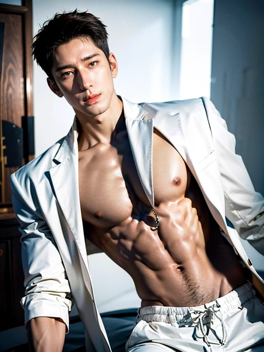 Photography, masterpiece, best quality, 8k, highres , A Yung man ...