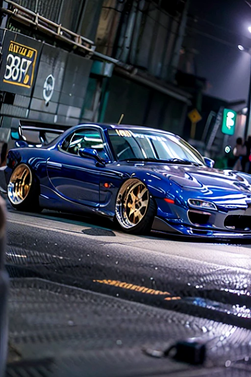 Tuned RX7 , Widebody kit , Deep rim wheel ,Custom car , cyberpunk ...
