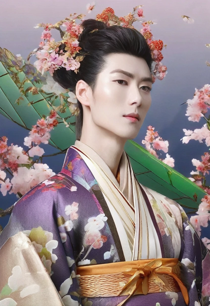 Best Quality,masterpiece, dazzling and glamorous yukaku ,The thin macho ...