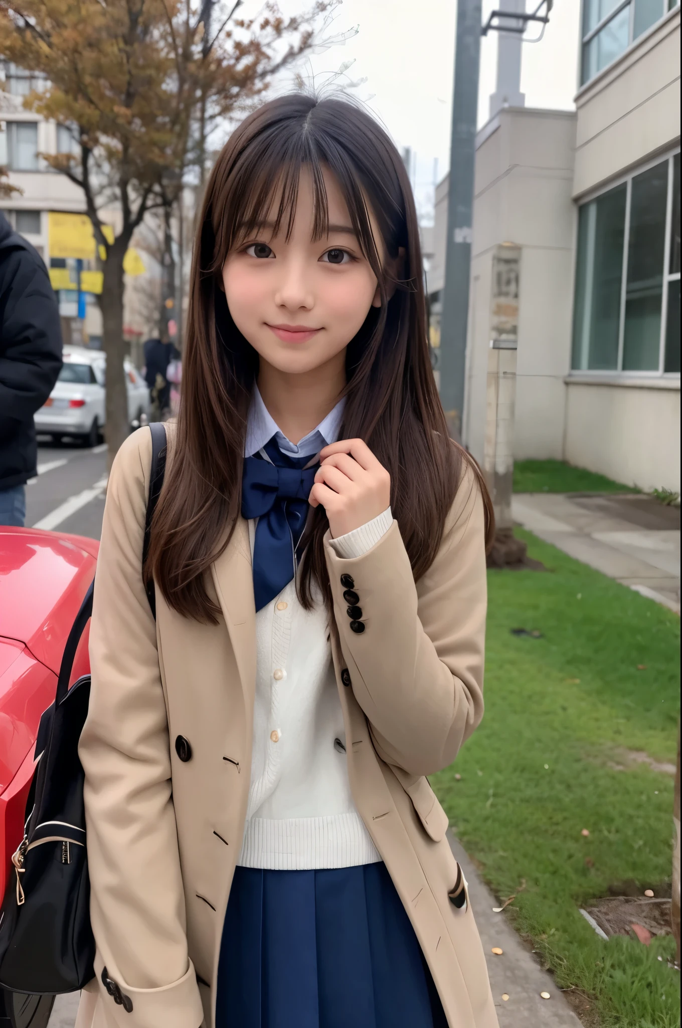 November girlfriend 、cute、 high school girl - SeaArt AI