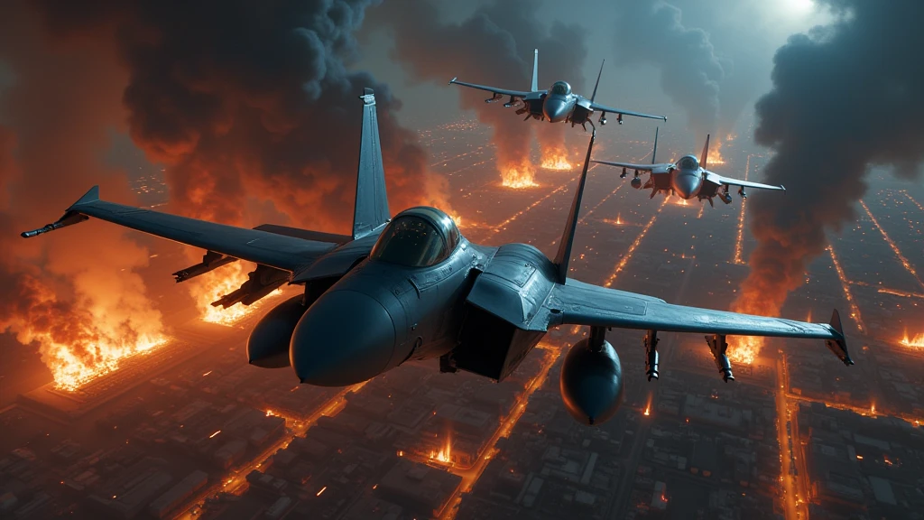 Ace Combat Zero: Operation Fire Cannibal, Night Battle, Burning ...