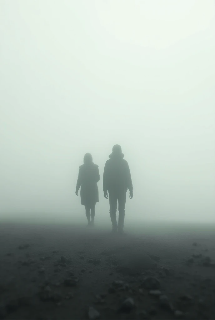 They move on , their figures become shadows in the fog , while the ...