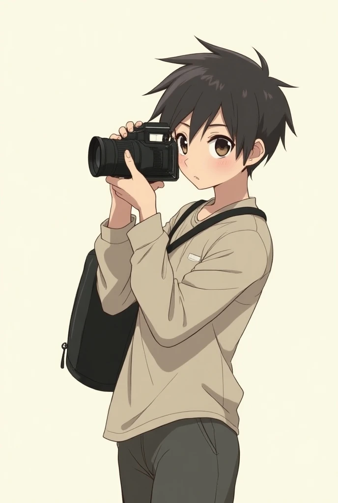 Anime photographer , uses basic lead strokes , to draw as simple as ...