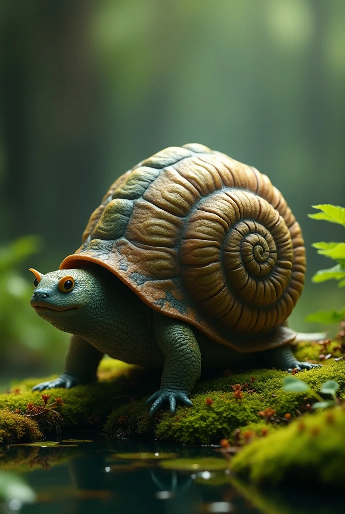 Turtle with snail shell - SeaArt AI