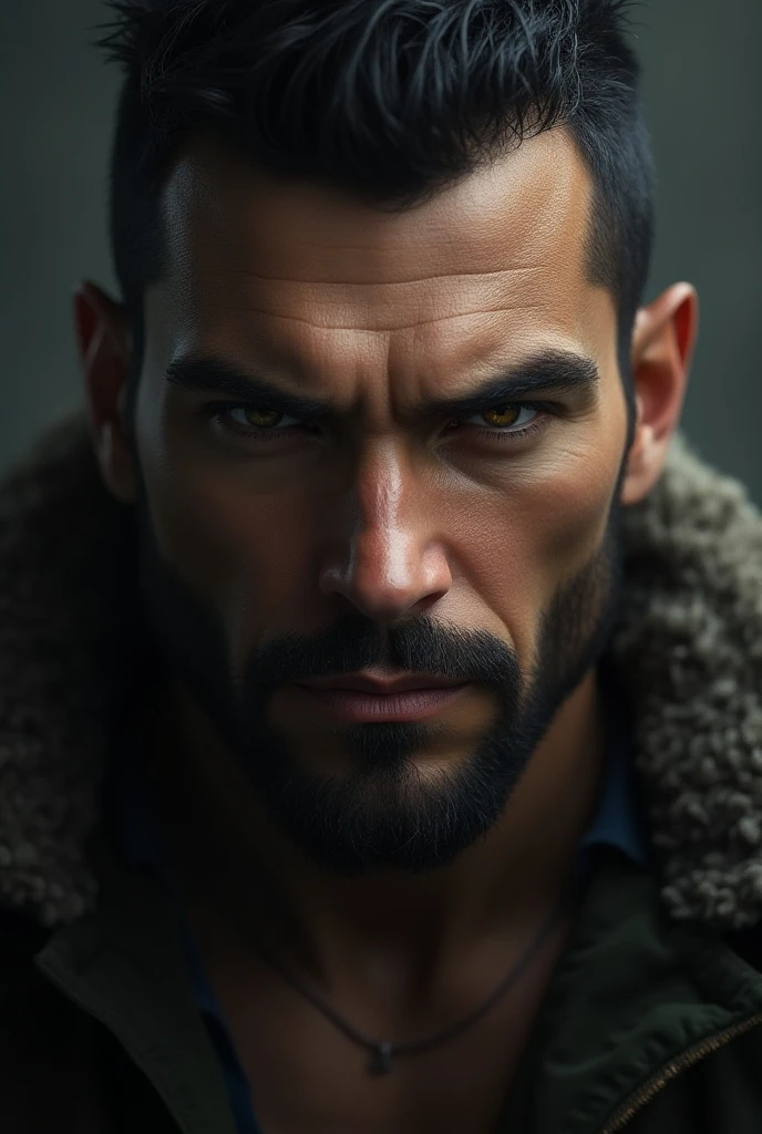 Mewing, loxxmaxing man, hunter eyes, law jaw - SeaArt AI