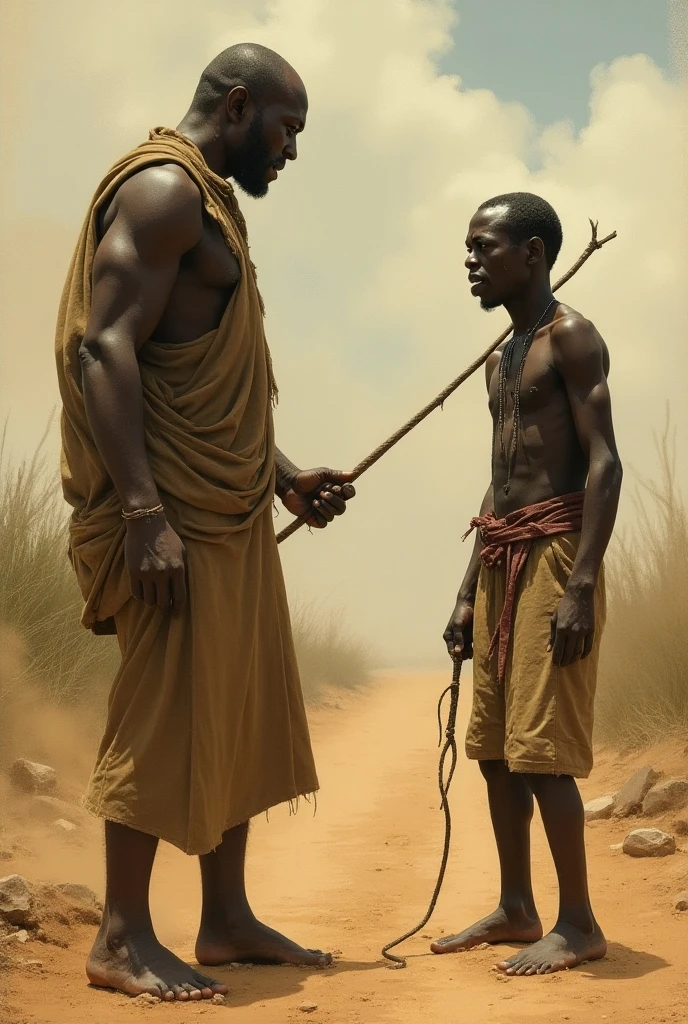 (Africa slavery) Who says yes to the whip on the roads of midday ...