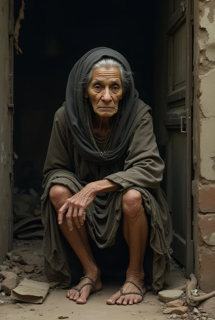 Ek budhi aurat din bhar bhikh maangke khati hai aur tuti futi jhopdi me ...