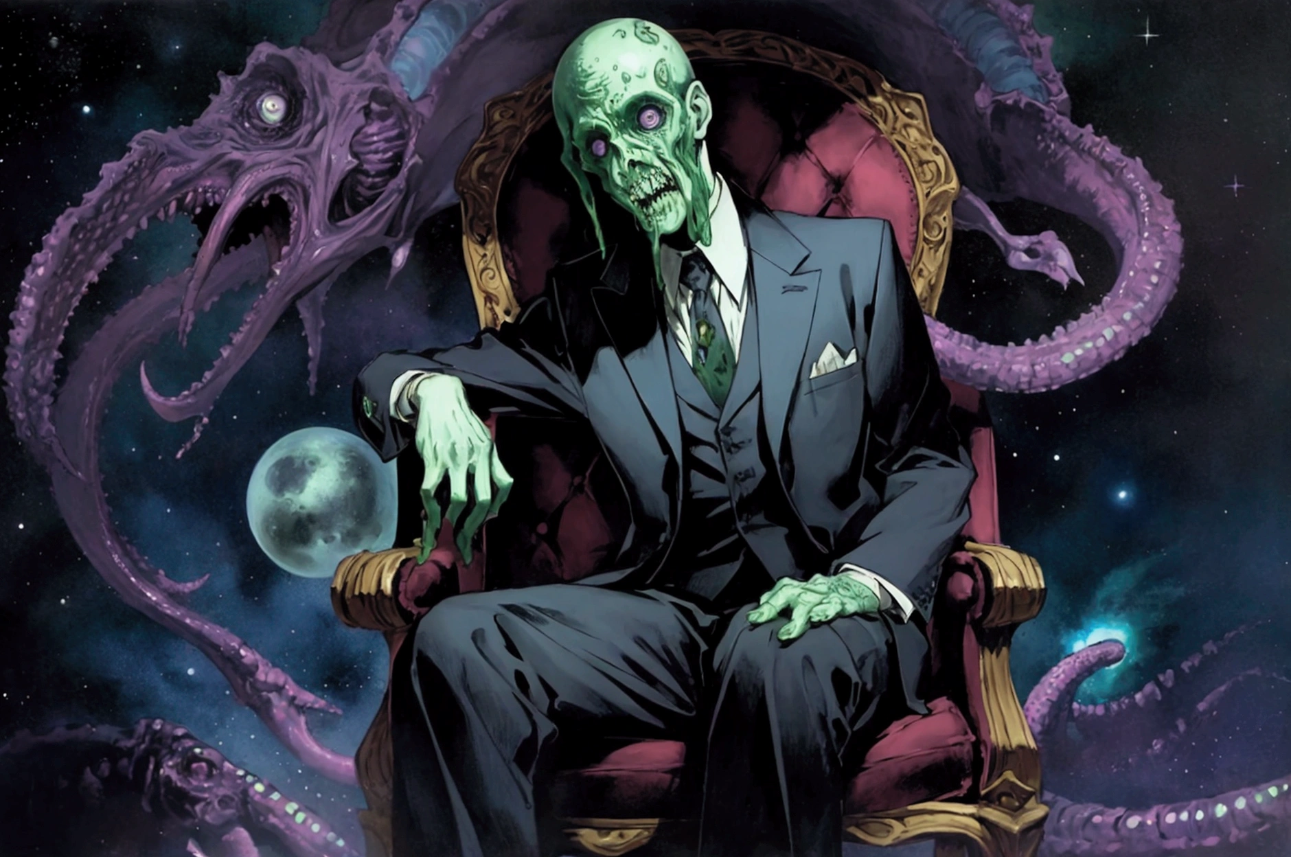 Mythology,Sci-Fi,Horror,Daily-Challenge,Artwork created with SeaArt AI