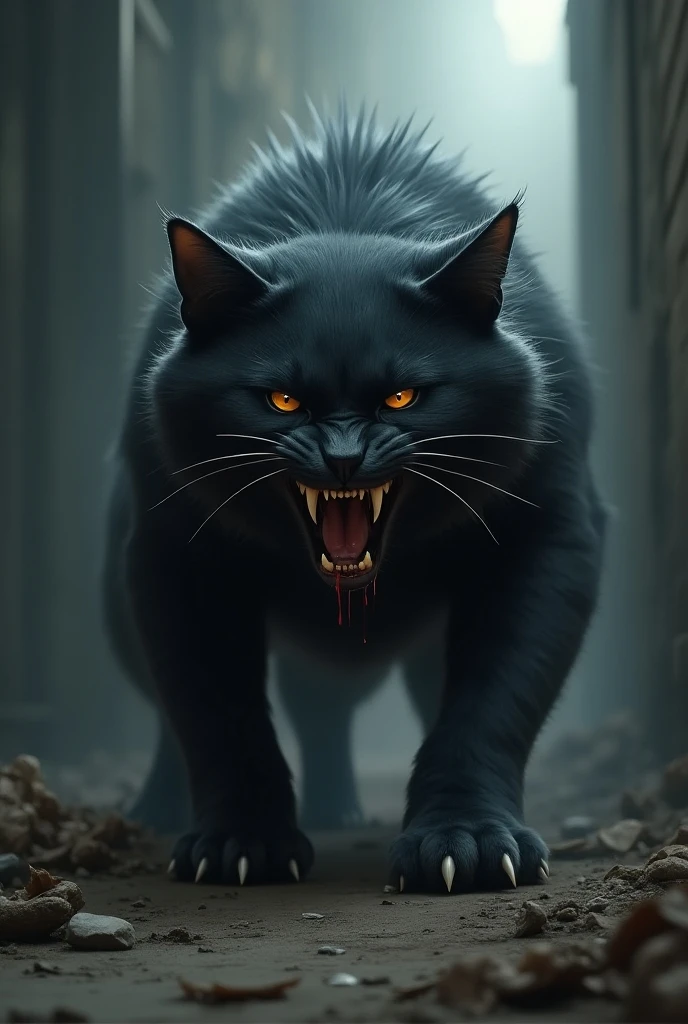 Make a angriest cat in the world - SeaArt AI