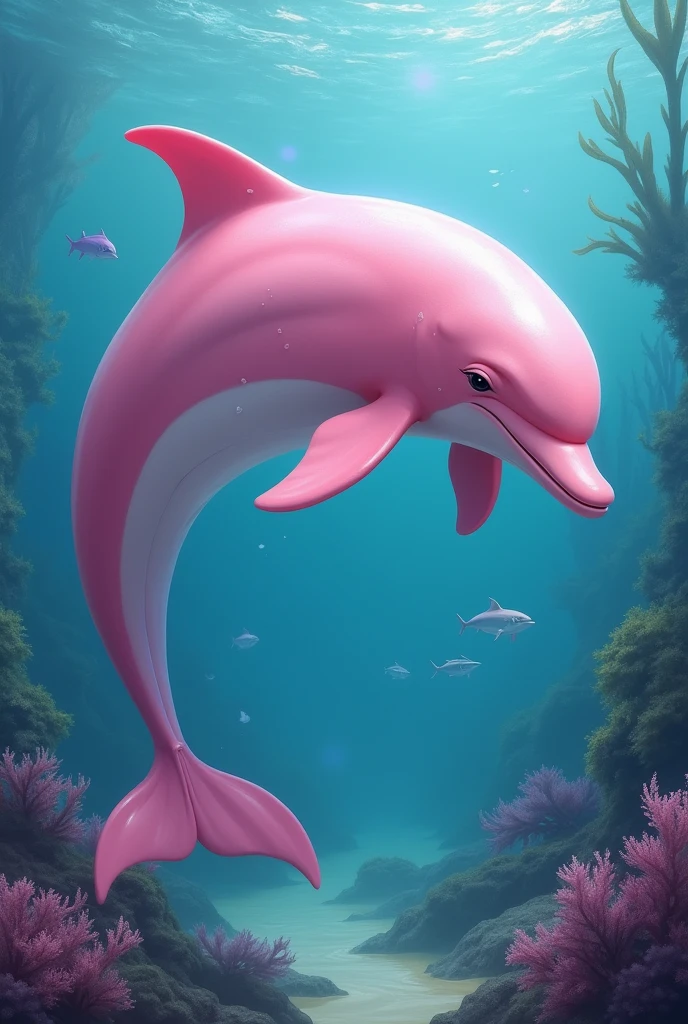 A very sexy pink dolphin - SeaArt AI