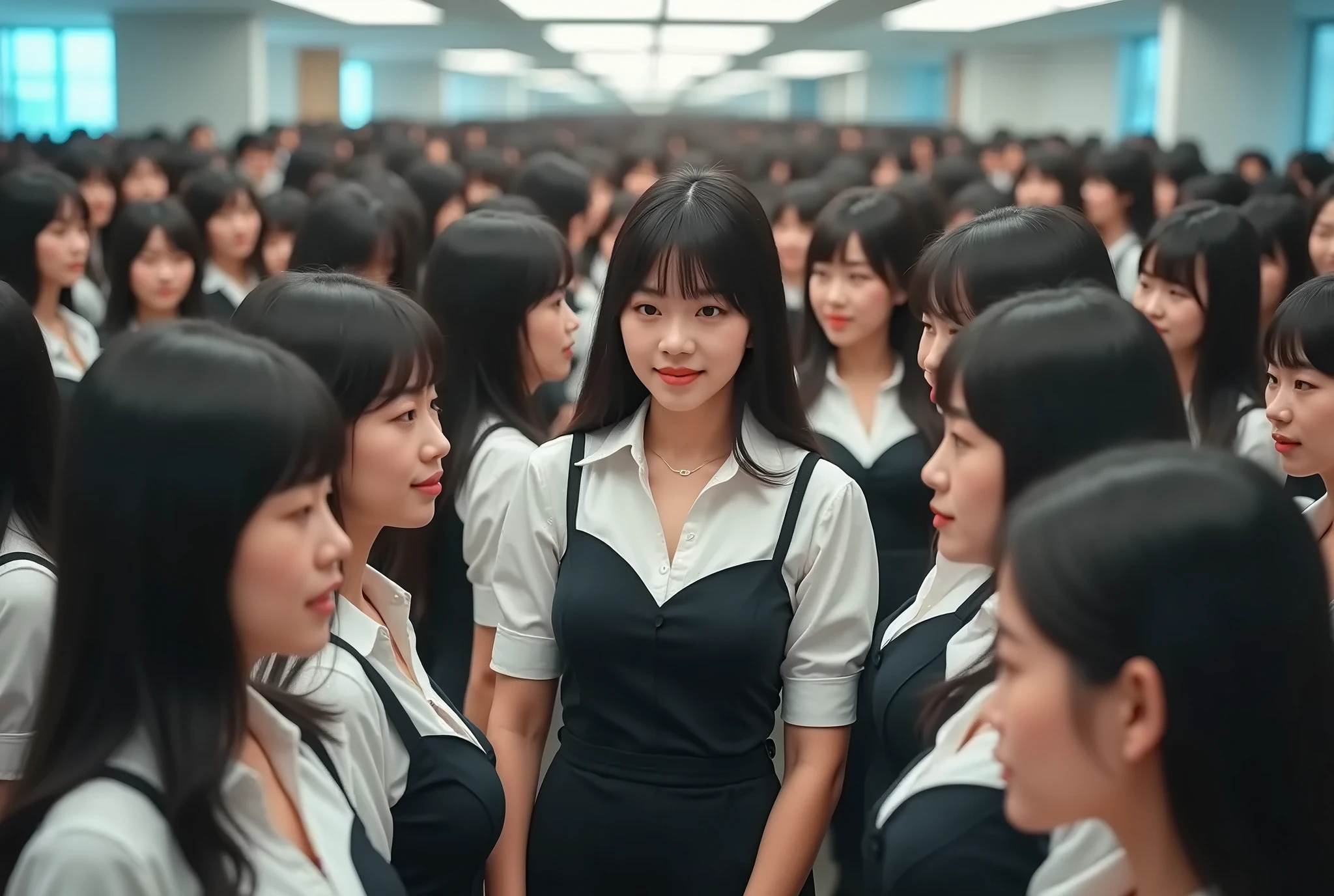 (Japanese Clone-girls=Myself), (Super Best masterpiece Clone - SeaArt AI