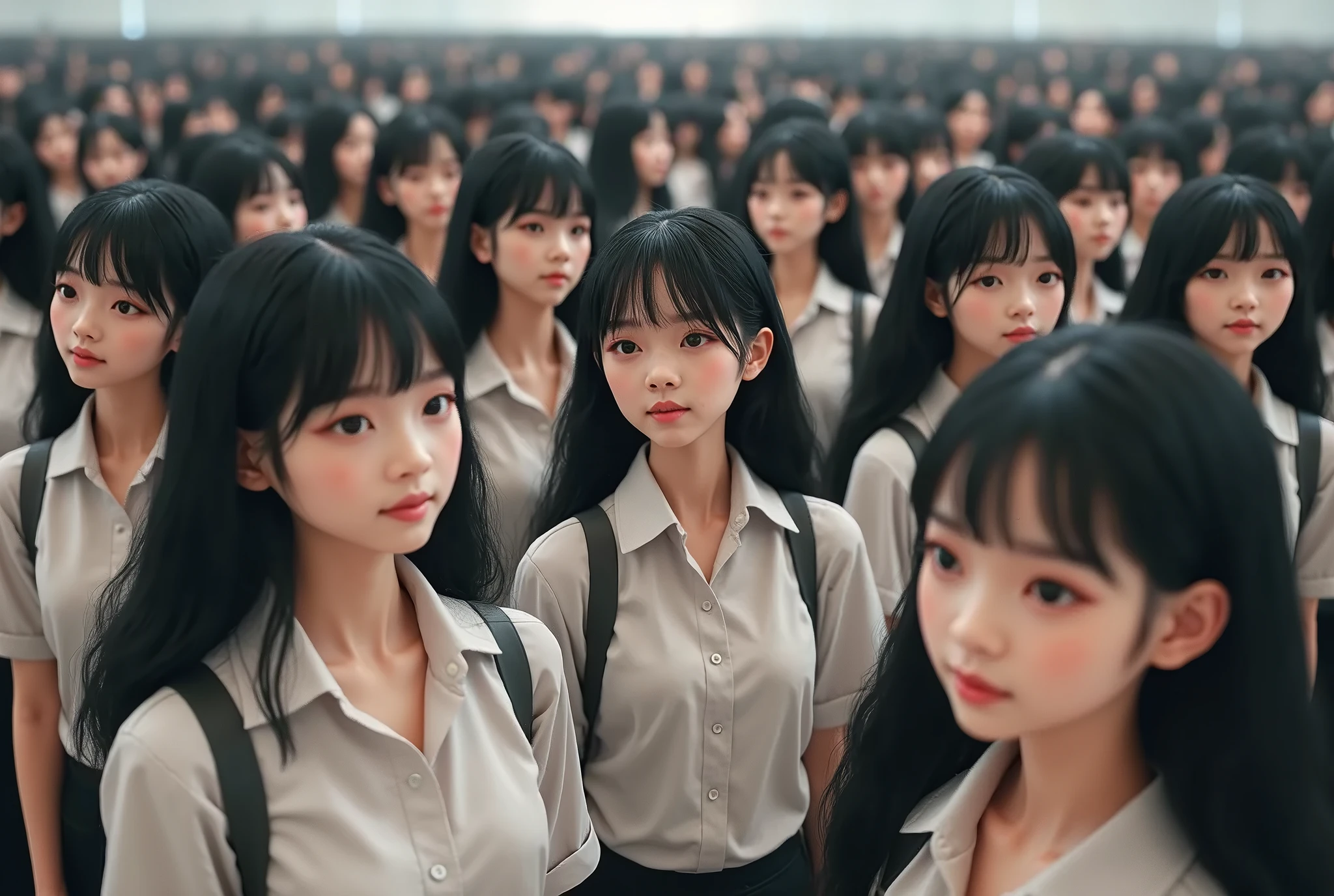 (Japanese Clone-girls=Myself), (Super Best masterpiece Clone - SeaArt AI