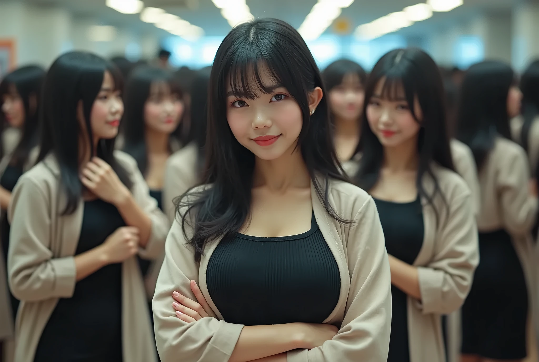 (Japanese Clone-girls=Myself), (Super Best masterpiece Clone - SeaArt AI