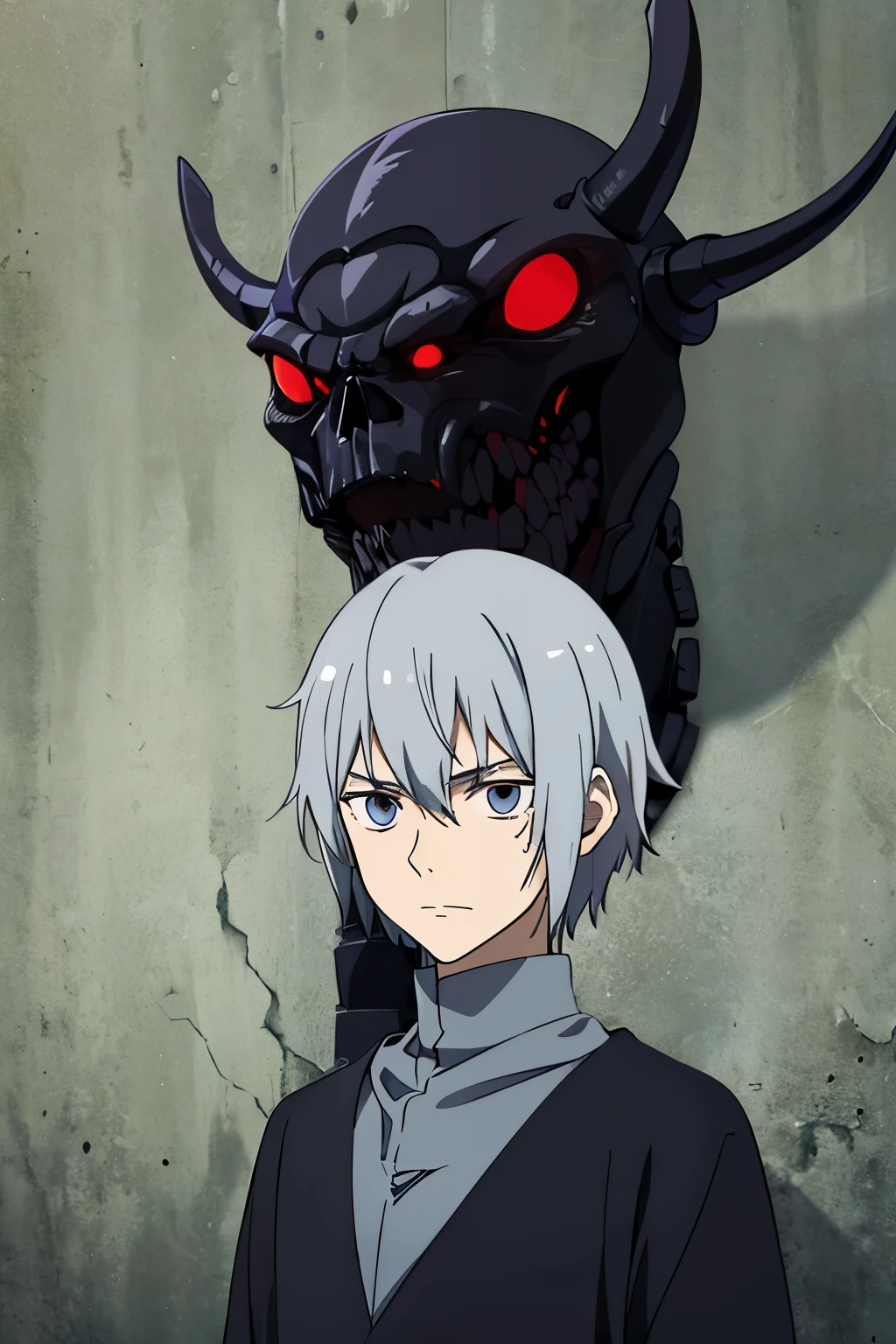 dark atmosphere , Psychopath , student, Ghibli style , boy - SeaArt AI