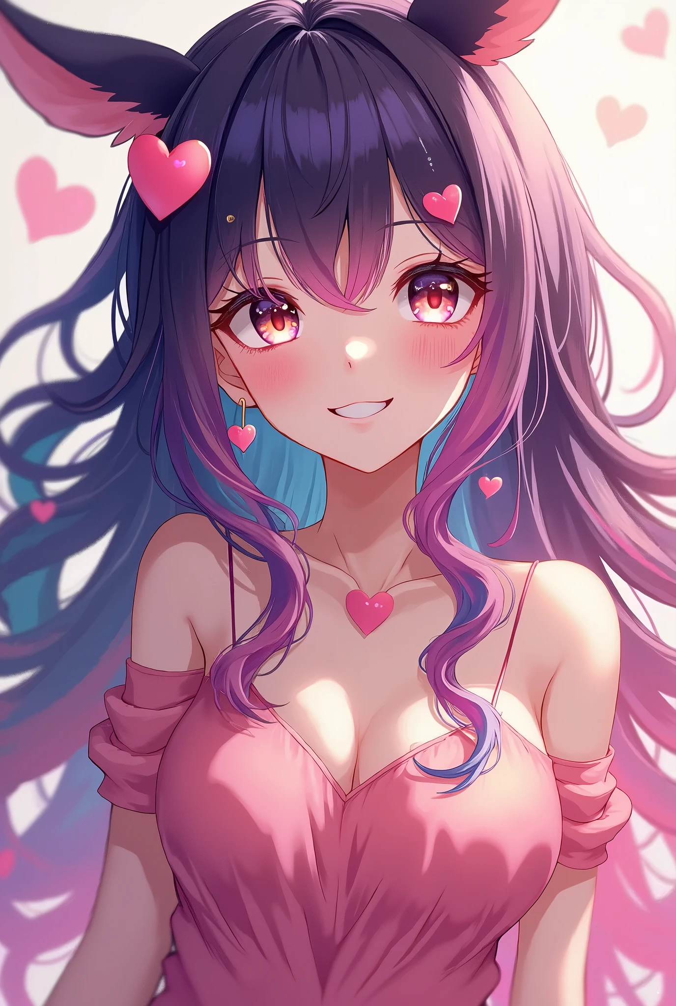 high definition, Best Quality, bangs, Long Hair, colorful hair - SeaArt AI