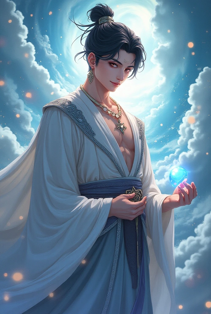 Hua Chen from the blessing of celestials in anime style man - SeaArt AI