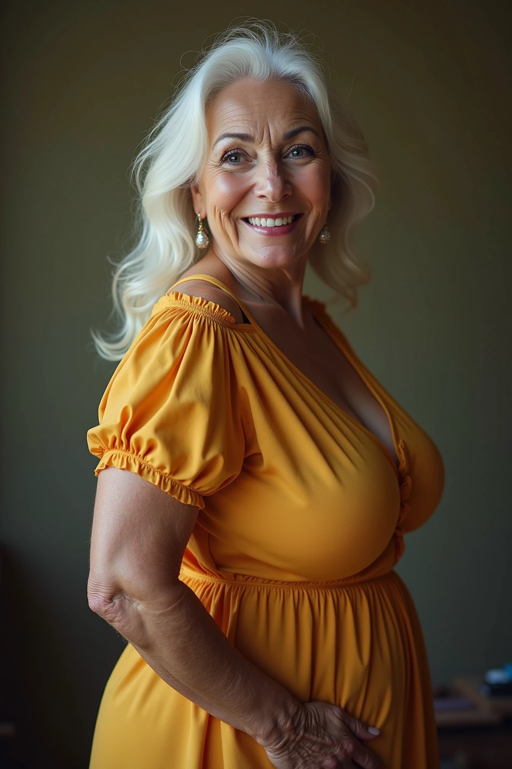A Real Photo Of A Beautiful Older Grandmother With Huge L Cup Tits
