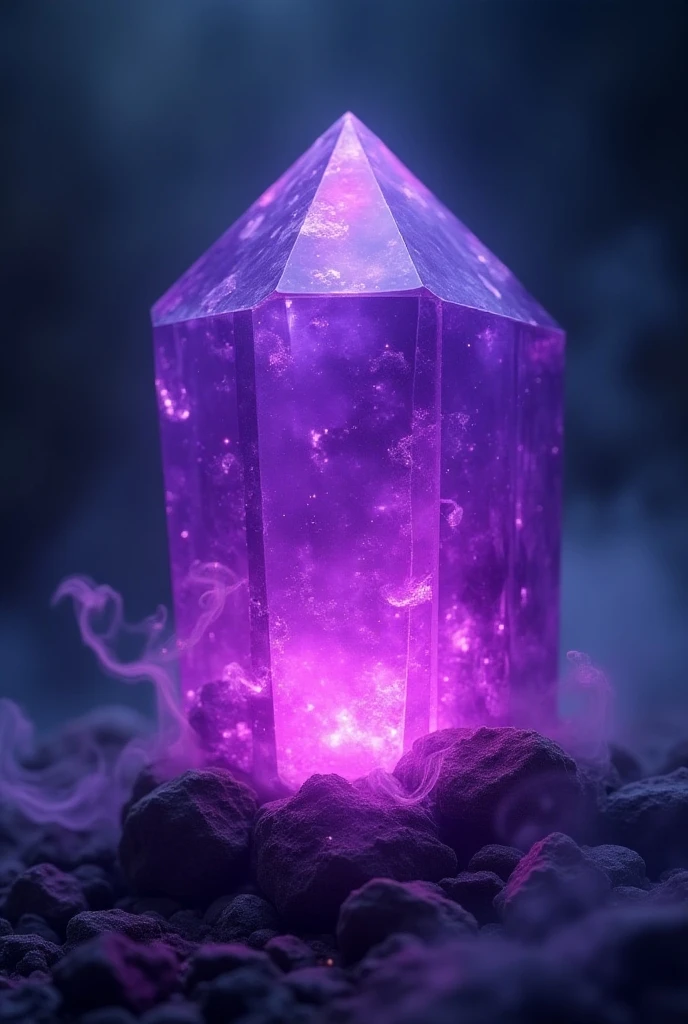 Magical purple crystal - SeaArt AI