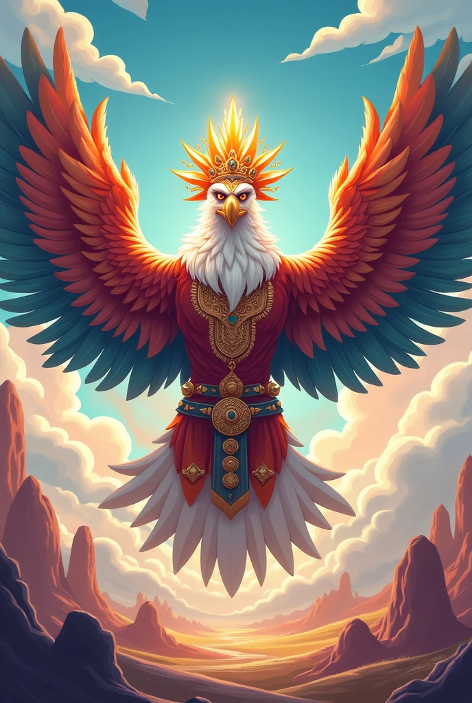 Lord Garuda in cartoon - SeaArt AI