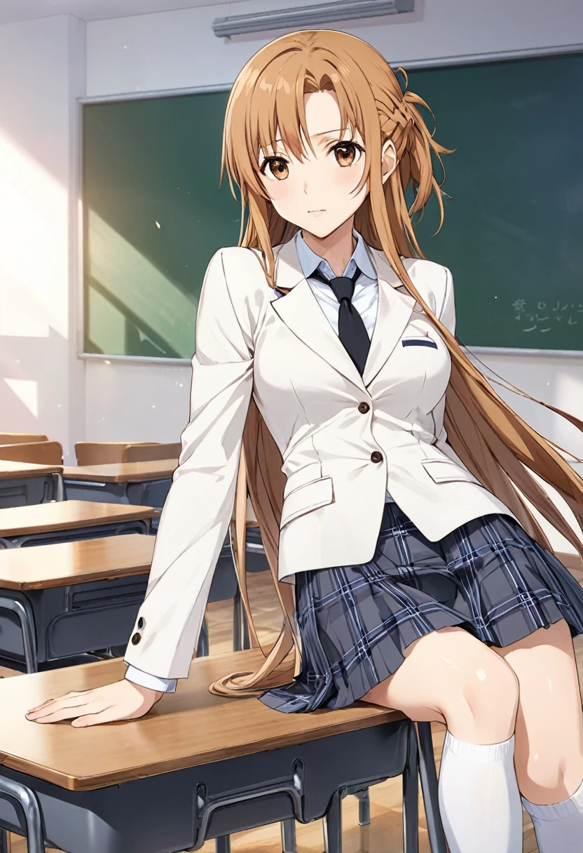 Yuuki Asuna、bangs、 Had、 Brown Eyes 、Brown Hair、Long Hair、Best Quality ...