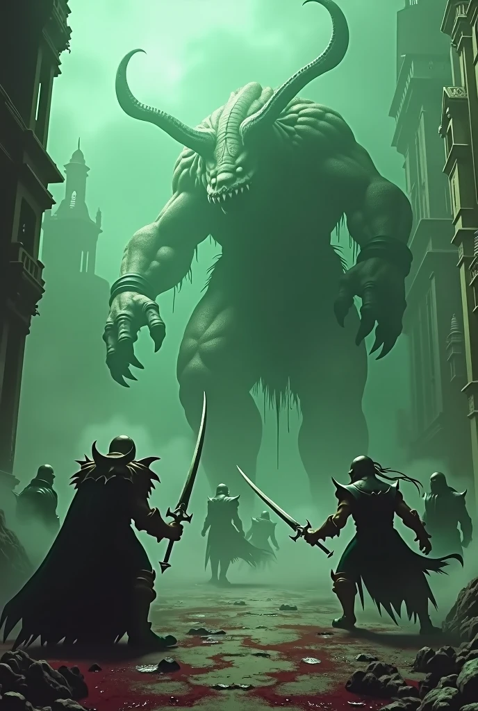 overpowered,imposing,weapons,creatures,humains,sombre, mysterious ...