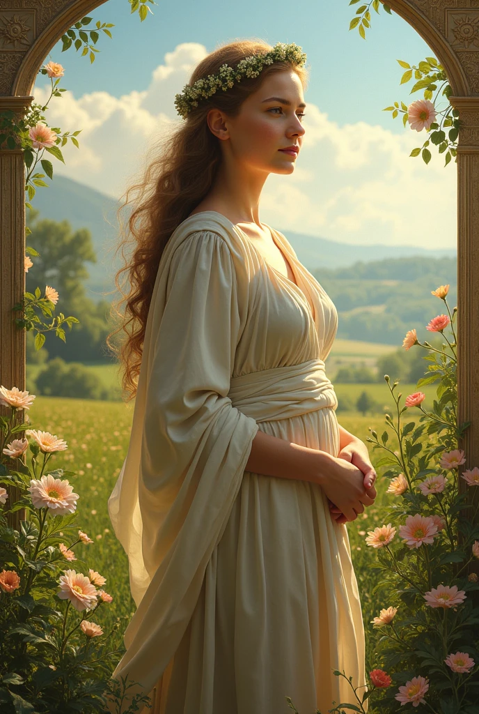 Goddess Demeter Rectangular photo The other way is a rectangle - SeaArt AI