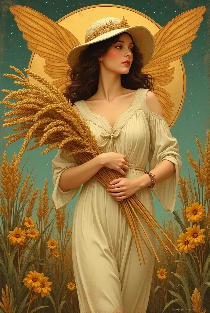 Astrology of the zodiac "Virgo" which is symbolized as a young girl ...