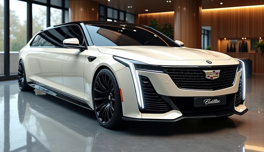 Create an ultra-detailed 3D render, of a modern 2025 cadillac ...