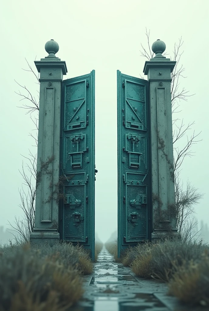 The theme is「Door to Another Dimension 」、Drawing with double exposure ...